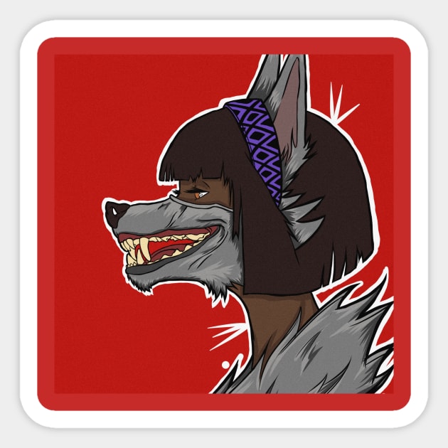 She Wolf Woman Power Sticker Teepublic